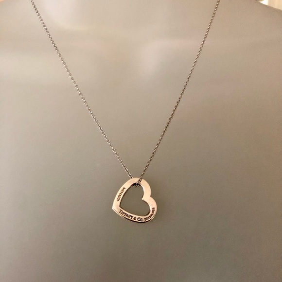 Tiffany & Co. | Jewelry | Tiffany Co Reversible Menard Open Heart ...